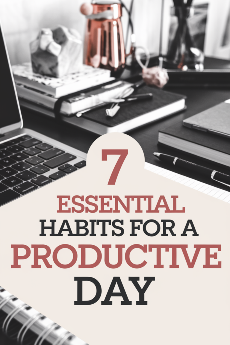 7 essential habits for a productive day - The Considered Man